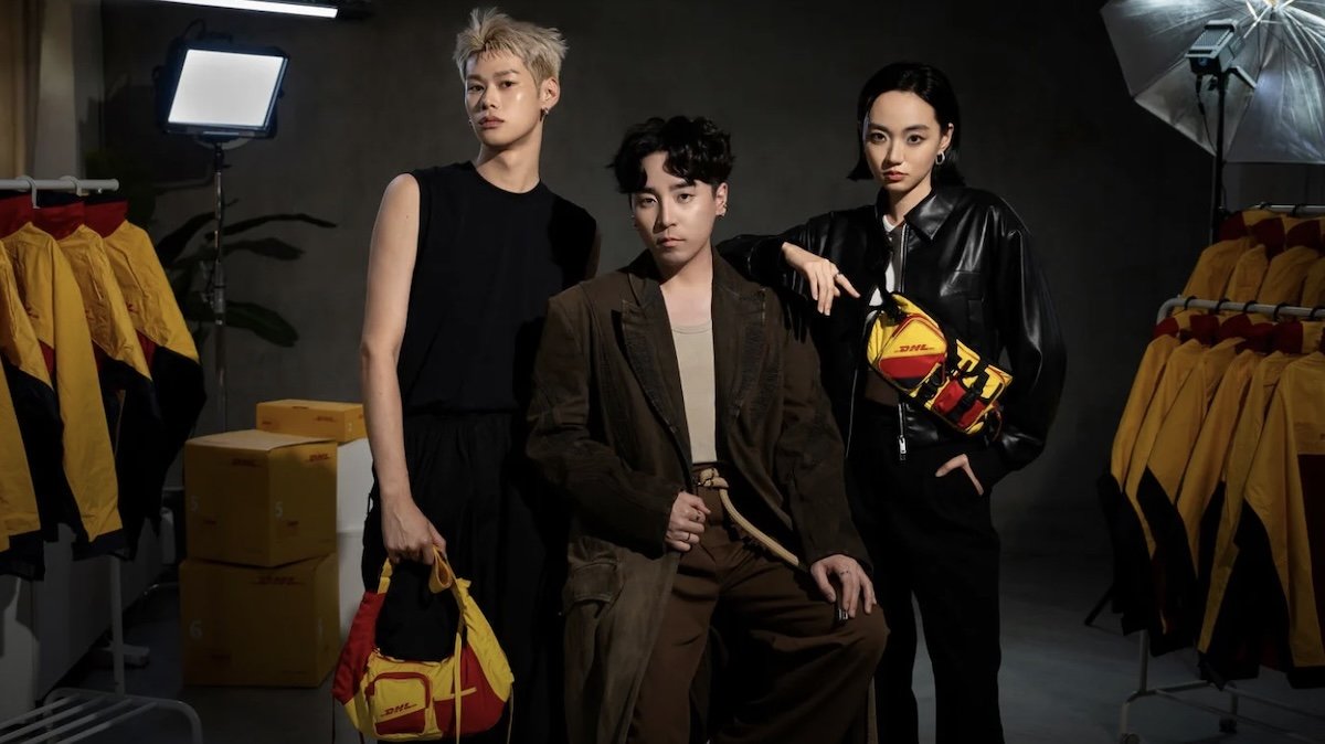 DHL x Redress: DHL Uniform Upcycled Bag Collection by Angus Tsui ...
